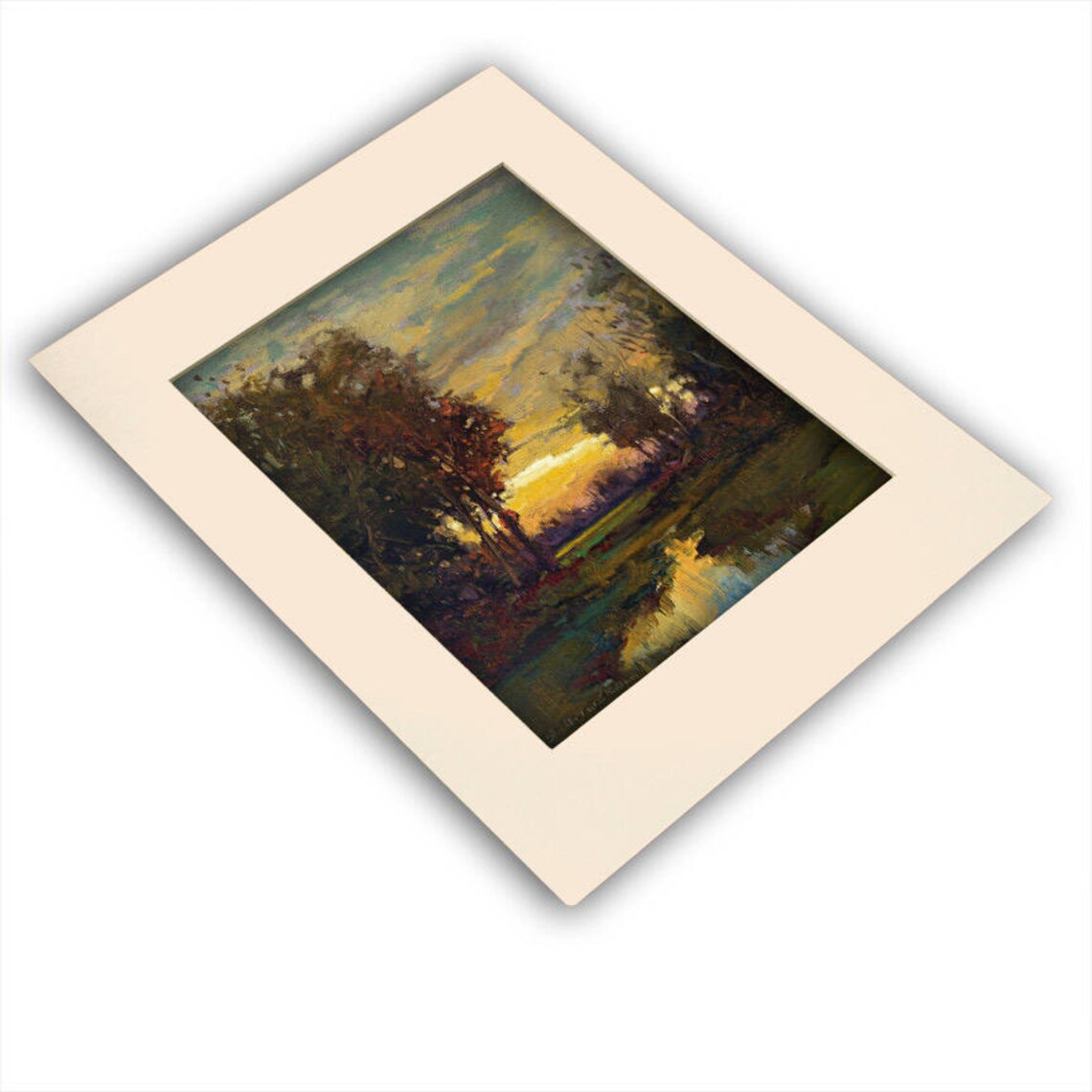 Brillig Tonalist Impressionist Art Matted Giclee Fine Art | Etsy