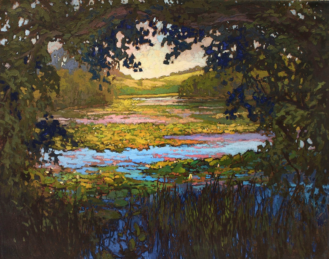 Wild Lilies - Giclee Fine Art PRINT of Original Painting Matted to ...