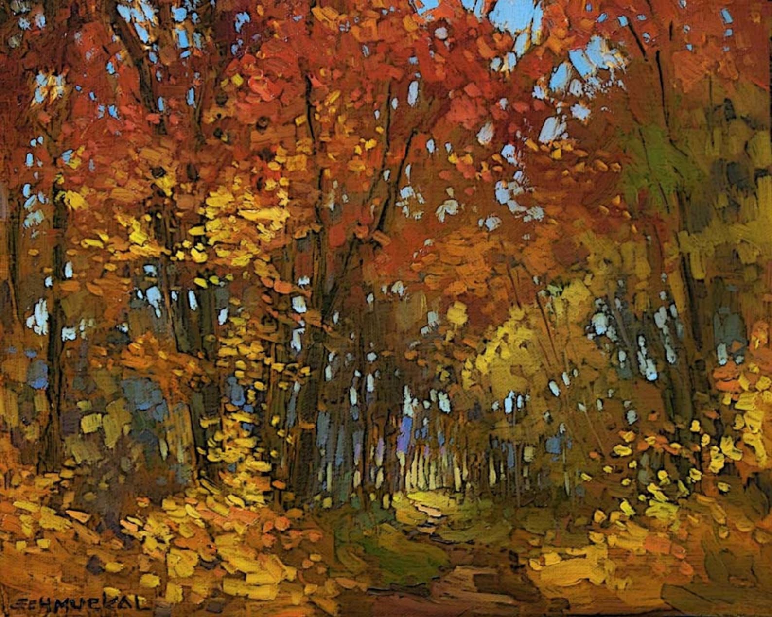 Fall - Autumn Color - Giclee Fine Art PRINT of Original Oil Painting ...