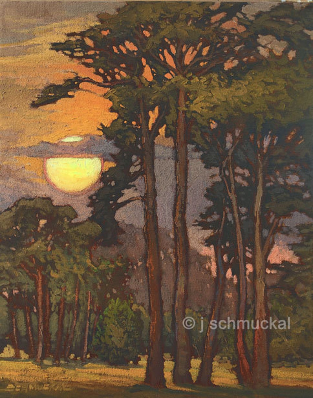 Evergreen Towers Giclee Fine Art PRINT of Original Painting - Etsy