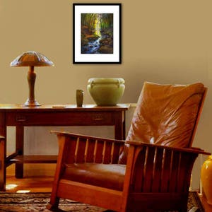 Rushing Stream - Giclee Fine Art PRINT of Original Painting Matted to ...