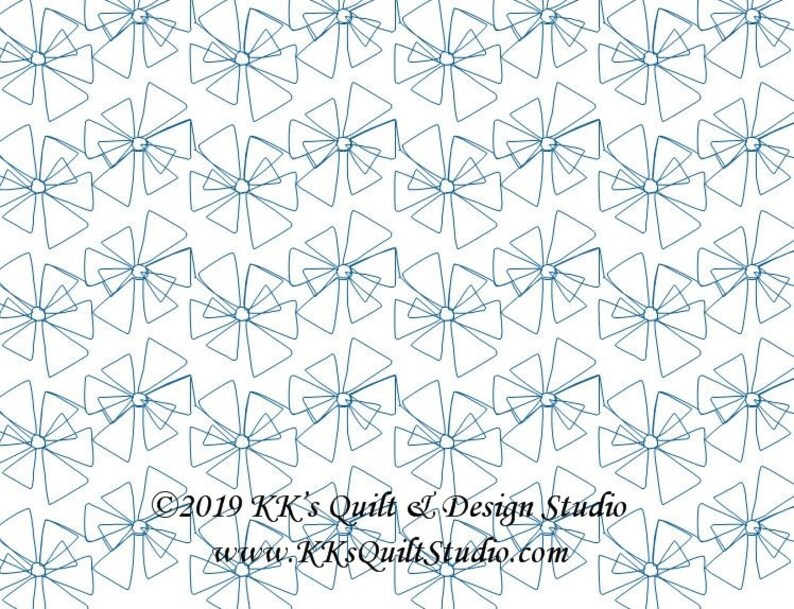Modern Daisy E2e - Longarm Digital Quilting Pattern Edge to Edge ...