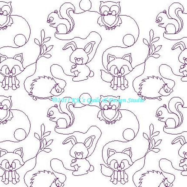 Edge to Edge Quilting Design for Embroidery Machine - Etsy