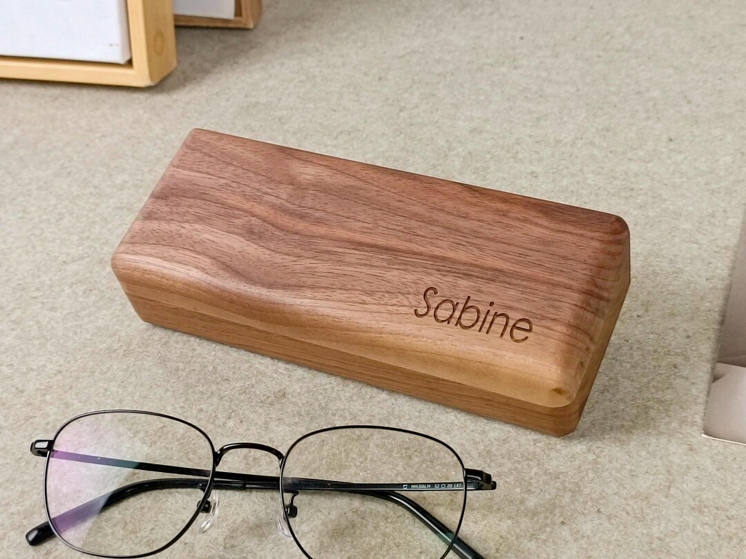 Retro Eyeglasses Box, Personalized Engraving Eyeglasses Box, Custom ...