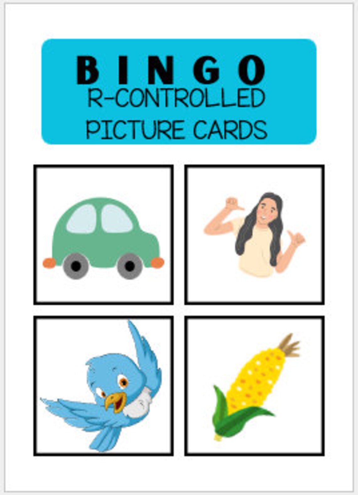 Bundle Phonics BINGO Game Includes CVC Words and R-controlled Vowel ...