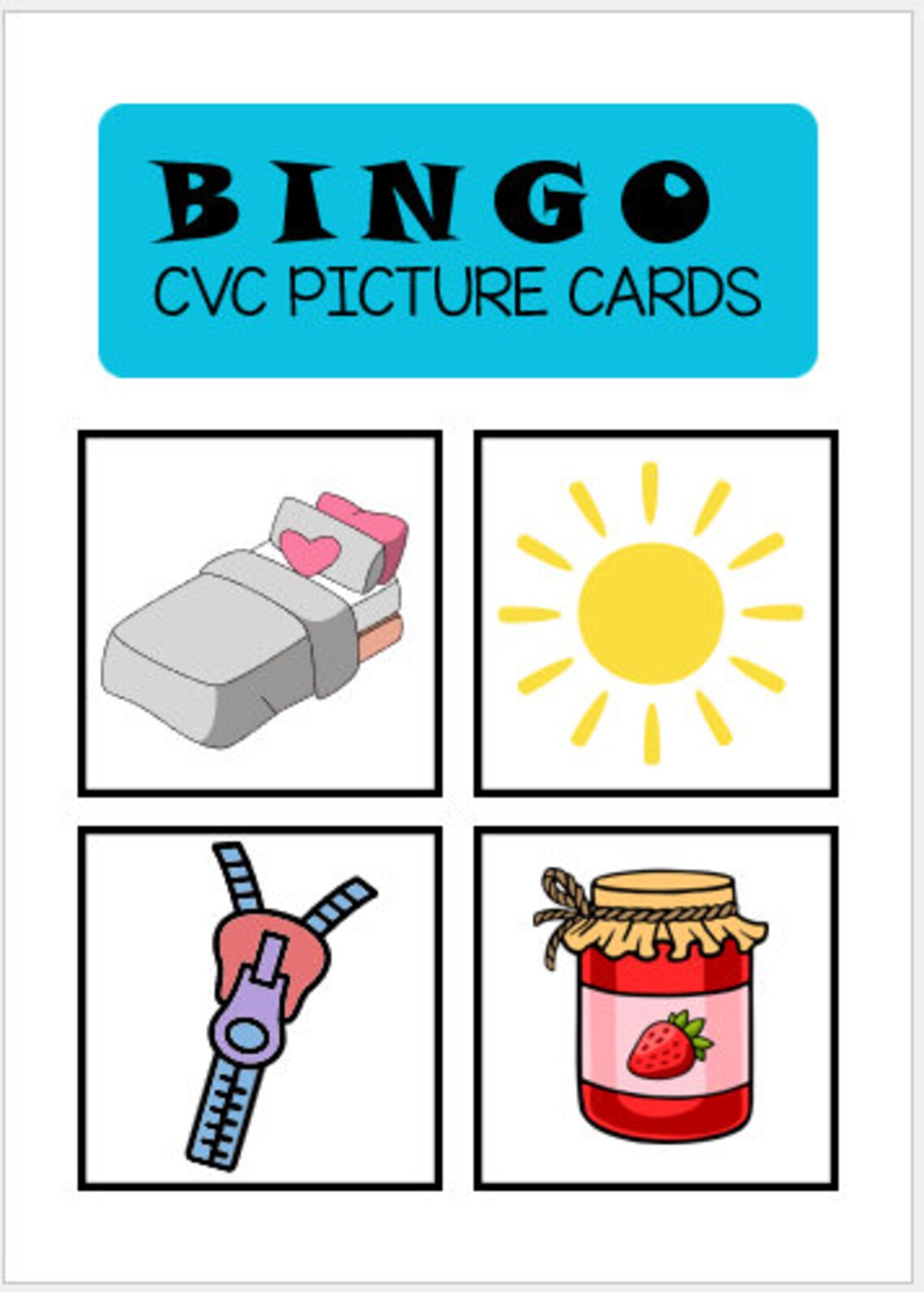 Bundle Phonics BINGO Game Includes CVC Words and R-controlled Vowel ...