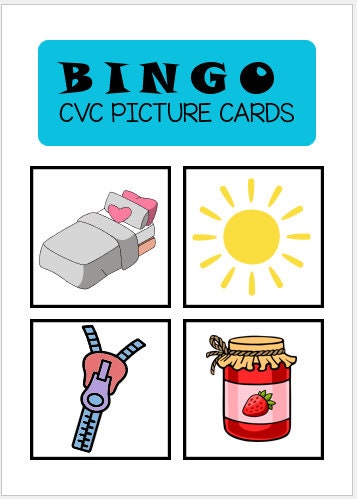 Bundle** Phonics BINGO Game** Includes CVC Words and R-controlled Vowel ...