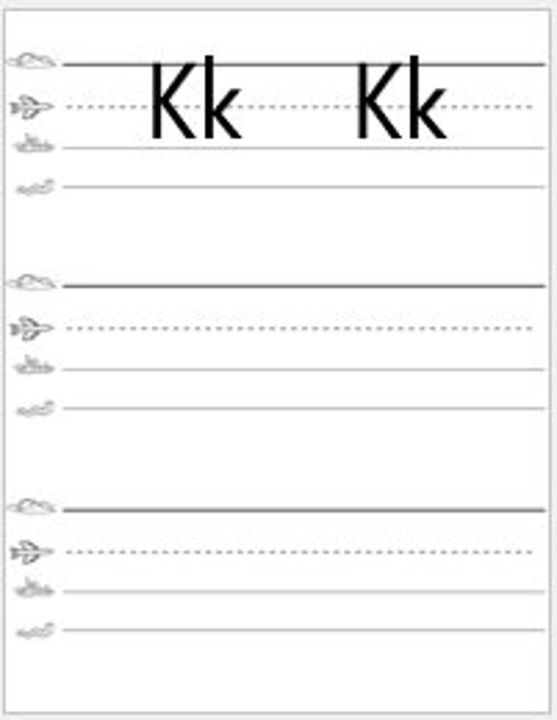 Fundations Inspired Handwriting Paper Uppercase and Lowercase Letters ...