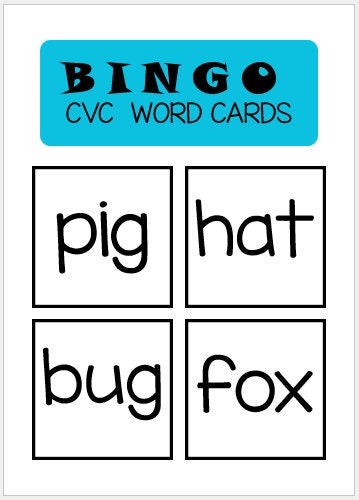 Bundle** Phonics BINGO Game** Includes CVC Words and R-controlled Vowel ...