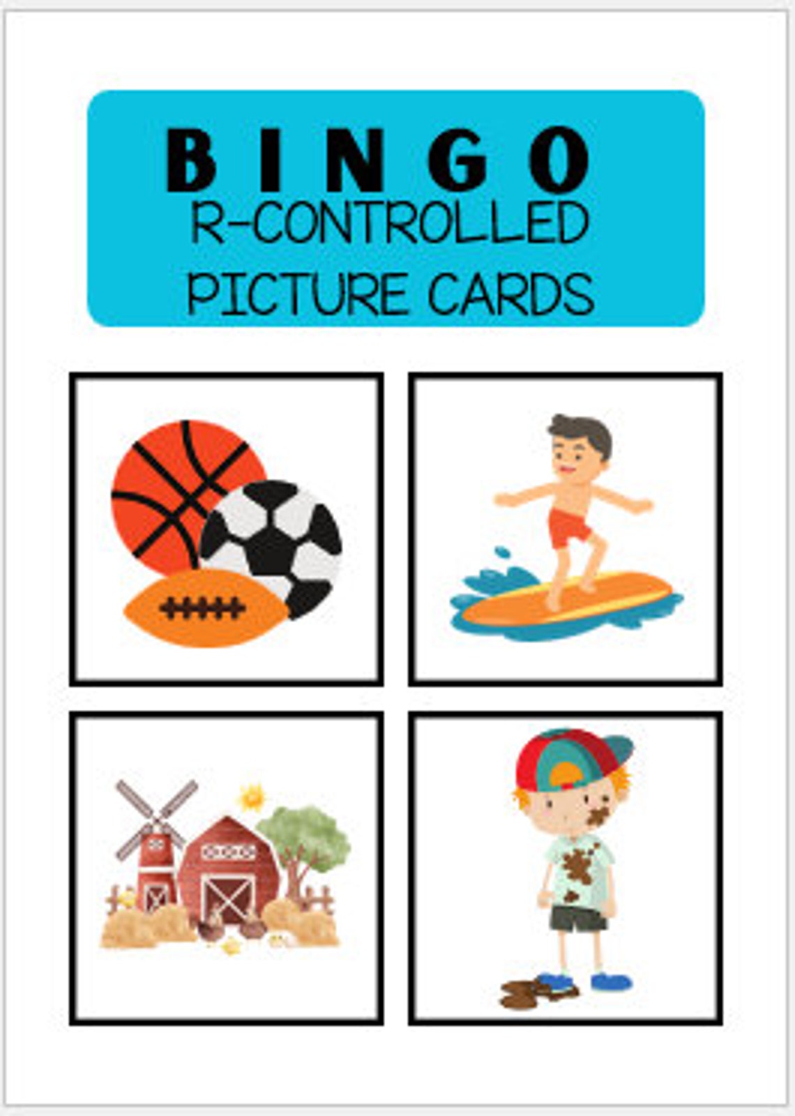 Bundle Phonics BINGO Game Includes CVC Words and R-controlled Vowel ...