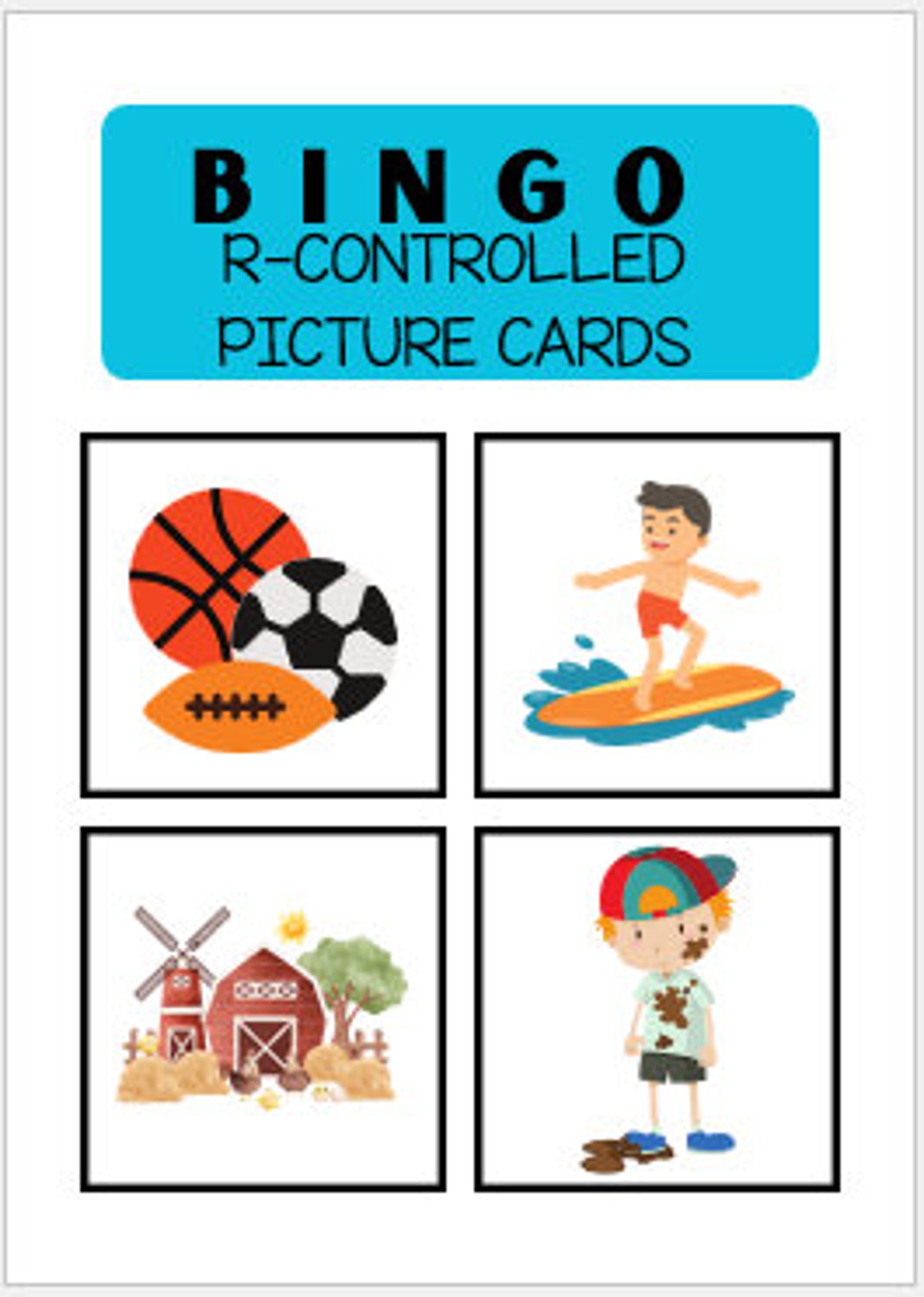 Bundle Phonics BINGO Game Includes CVC Words and R-controlled Vowel ...