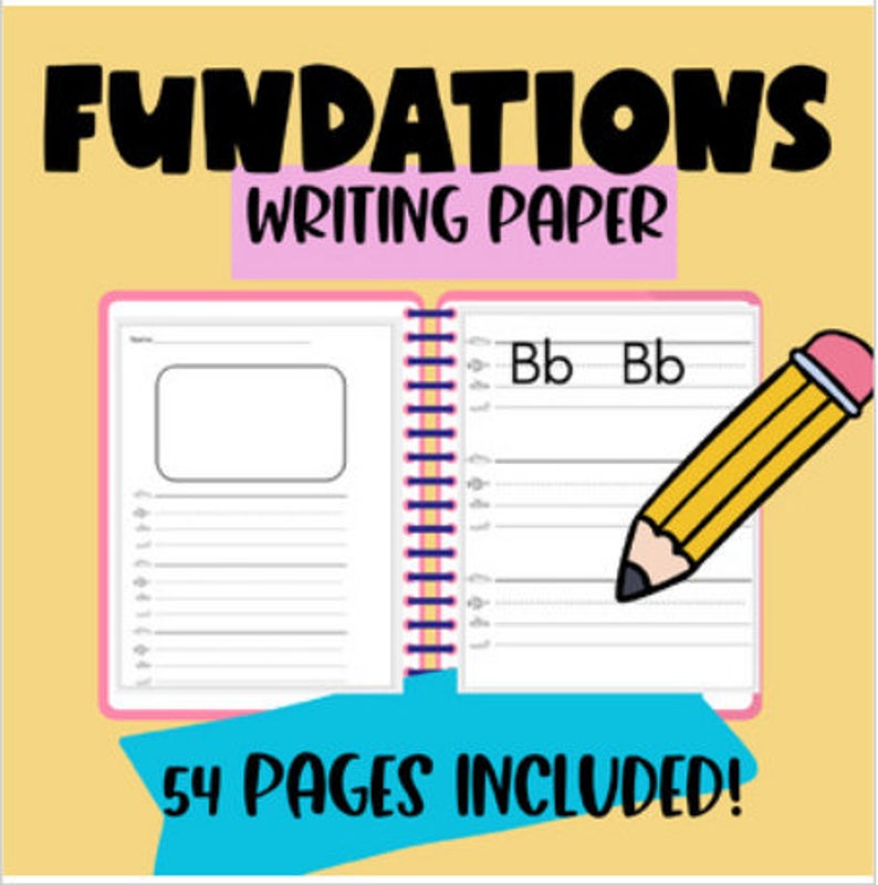 Fundations Inspired Handwriting Paper Uppercase and Lowercase Letters ...