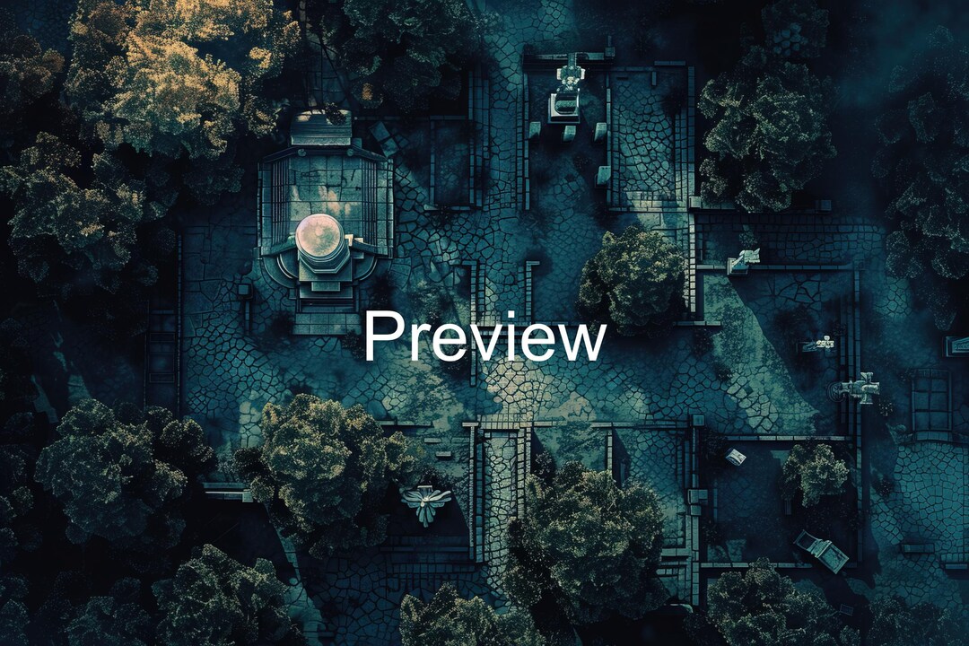 RPG BATTLEMAP Moonlit_cemetery_dnd_bat Dnd Map Dungeons and Dragons ...