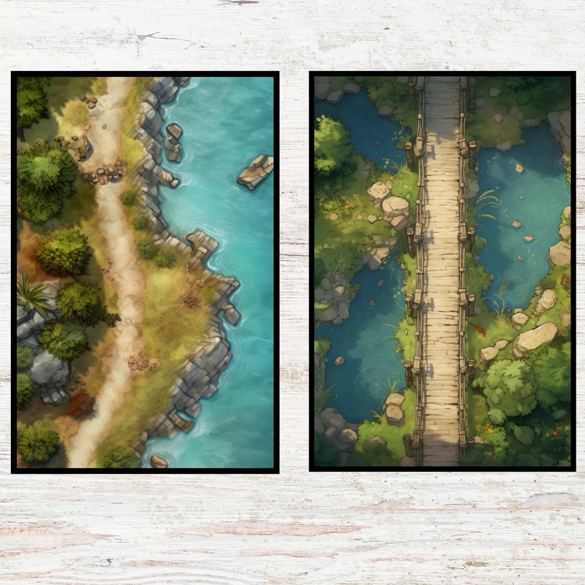 1200 Bridge RPG Battlemaps Dnd Maps Bundle Dungeons and Dragons ...