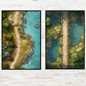 1200 Bridge RPG Battlemaps Dnd Maps Bundle Dungeons and Dragons ...
