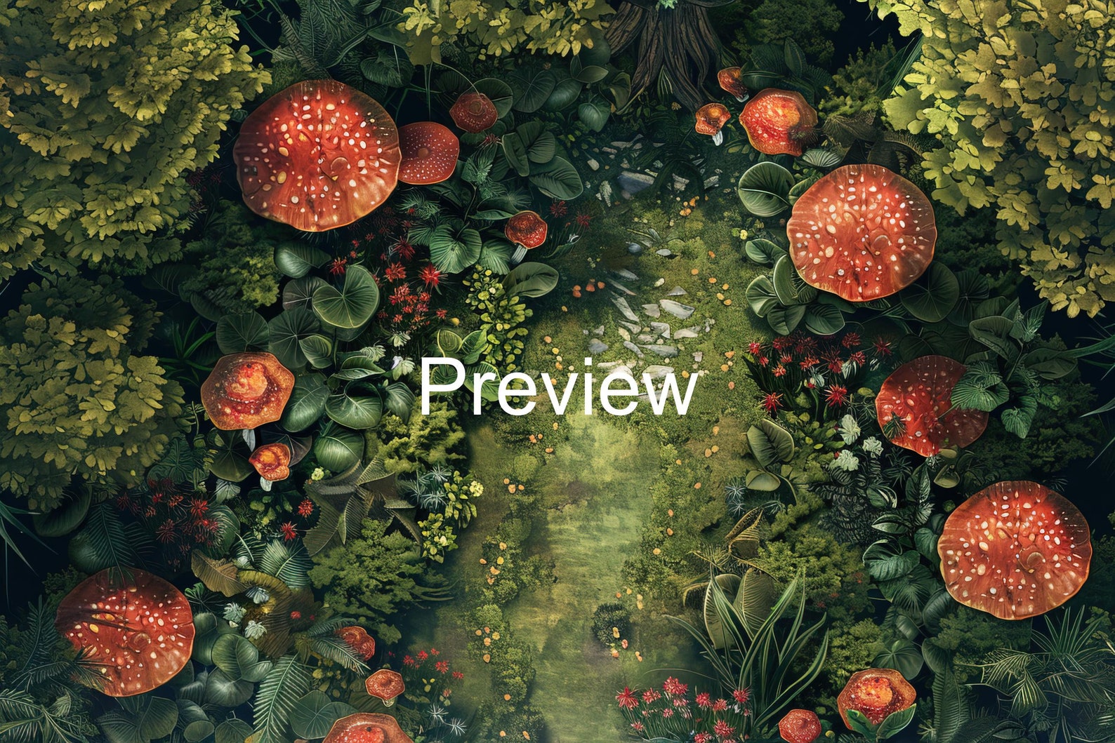 RPG BATTLEMAP Fungal Hollow Dnd Battle Dnd Map Dungeons and Dragons ...