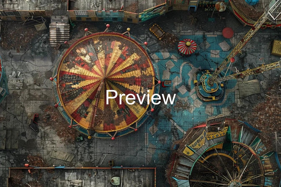 RPG BATTLEMAP Deserted_carnival_midway Dnd Map Dungeons and Dragons ...
