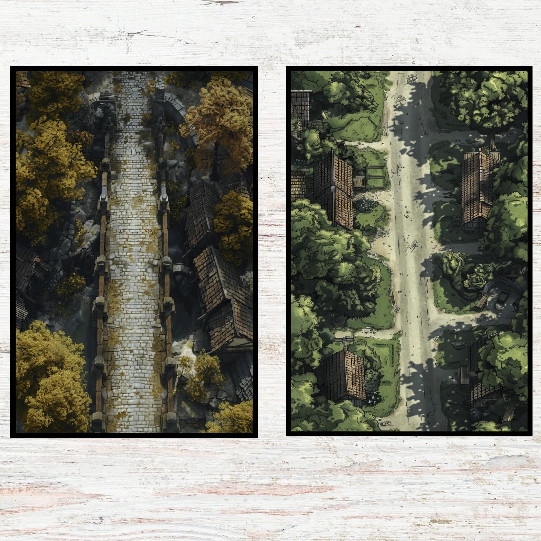 1200 Bridge RPG Battlemaps Dnd Maps Bundle Dungeons and Dragons ...