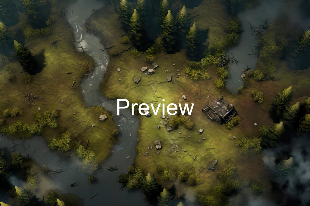 RPG BATTLEMAP A_misty_bog_quicksand_tr Dnd Map Dungeons and Dragons ...