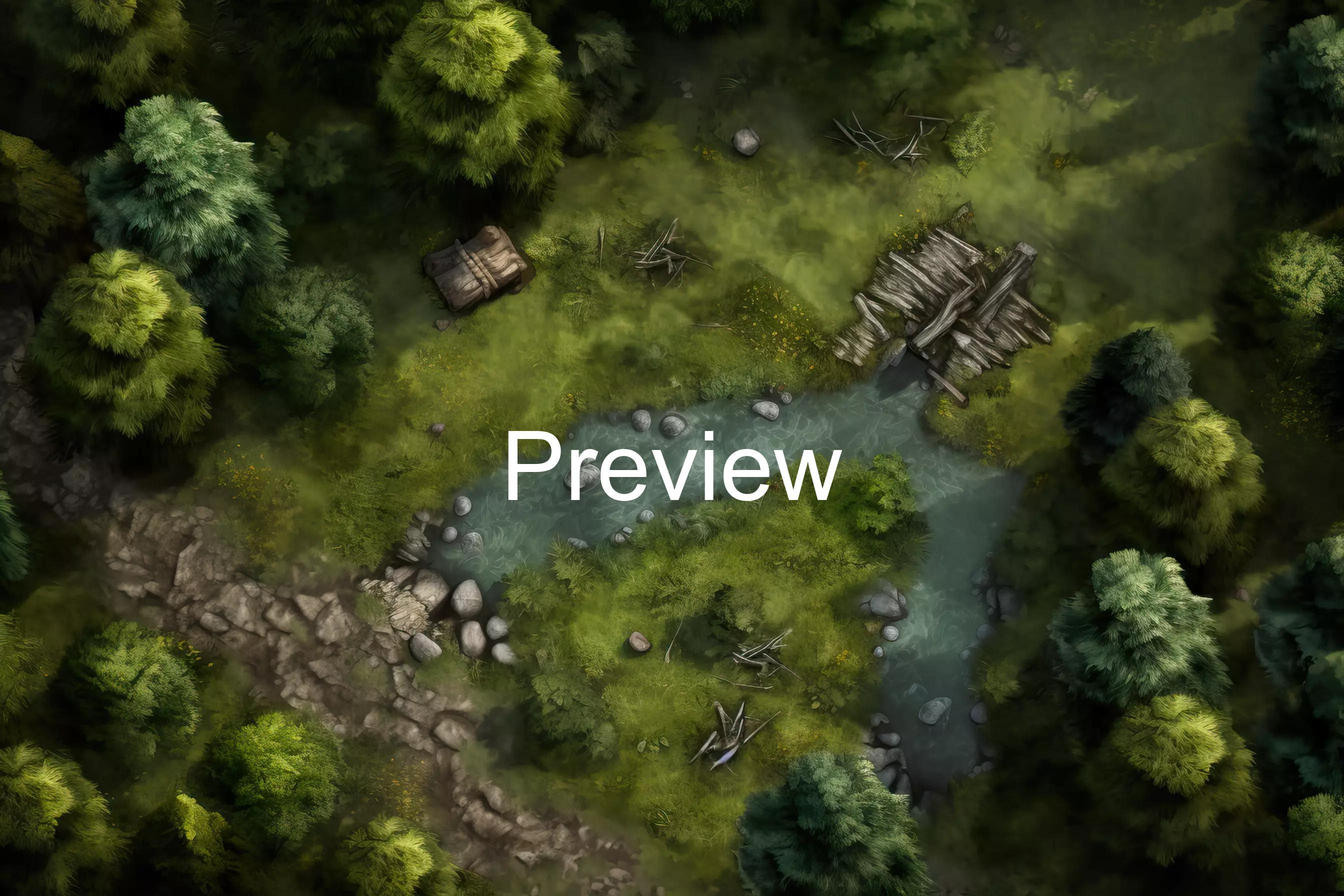 RPG BATTLEMAP A_forest_clearing_twiste Dnd Map Dungeons and Dragons ...