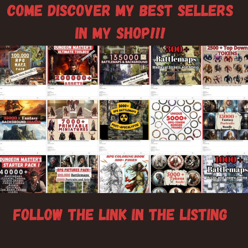 1200 Bridge RPG Battlemaps Dnd Maps Bundle Dungeons and Dragons ...