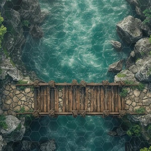 Dnd Bridge Map Battlemap Dungeons and Dragons Battlemap Dnd Gift for ...