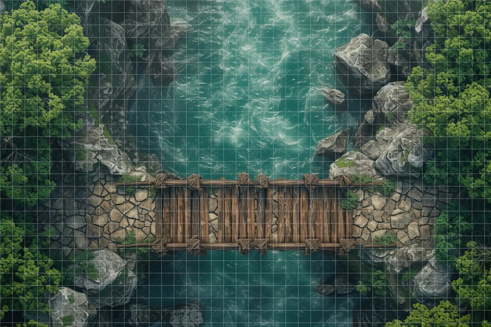 Dnd Bridge Map Battlemap Dungeons and Dragons Battlemap Dnd Gift for ...