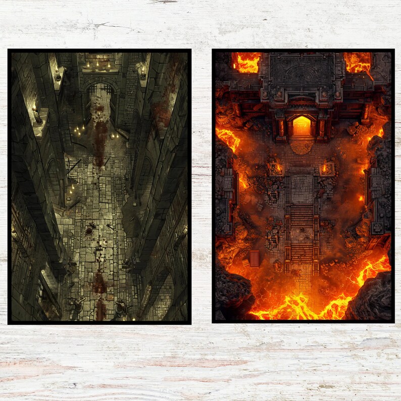 1200 Volcano Battlemaps Dnd Maps Bundle Battlemap Pack Printable Map ...