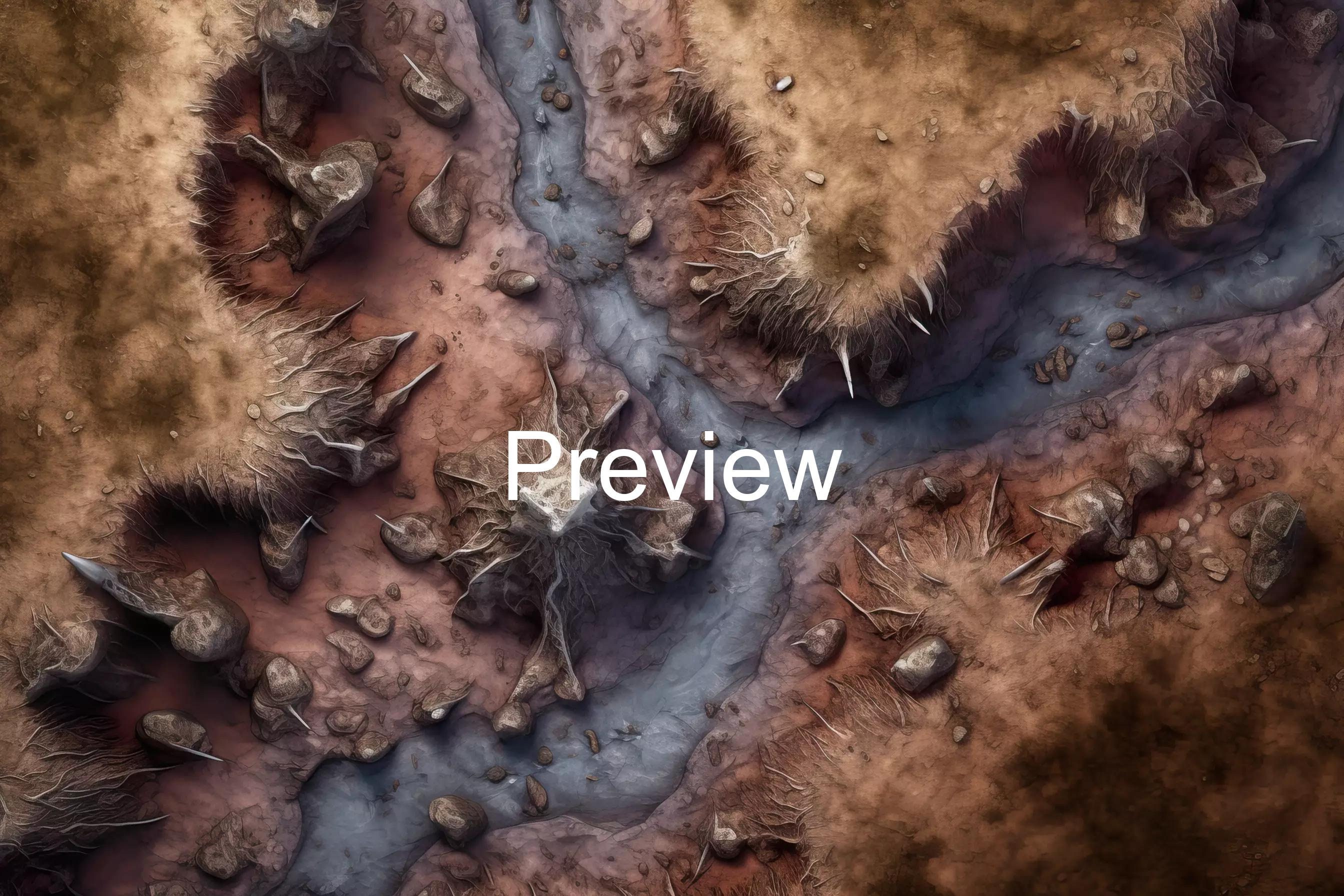 RPG BATTLEMAP A_dried_riverbed_cracked Dnd Map Dungeons and Dragons ...