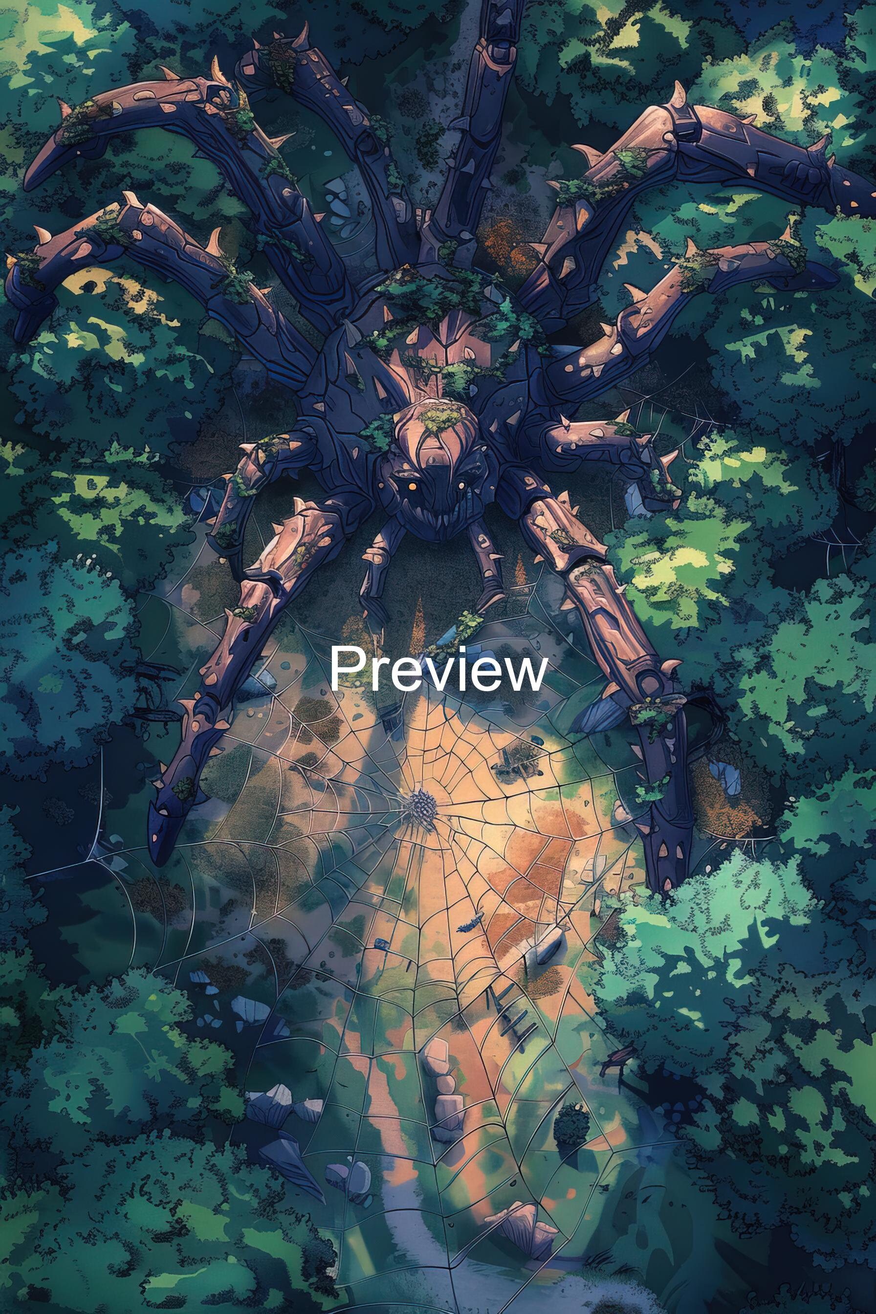 RPG BATTLEMAP Giant Spider Nest Dnd Map Dungeons and Dragons Battlemap ...