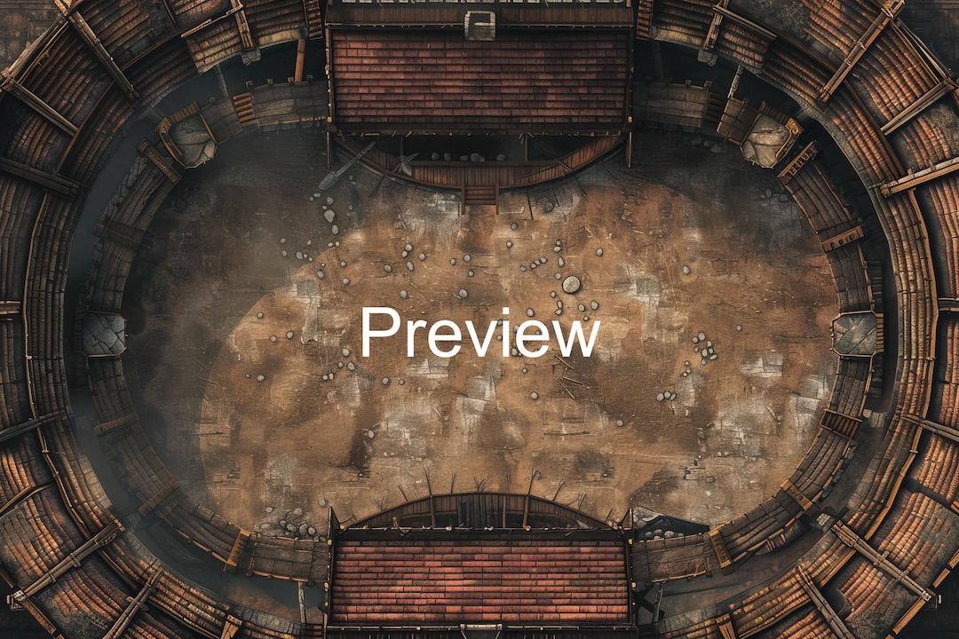 RPG BATTLEMAP Gladiator Arena Dnd Batt Dnd Map Dungeons and Dragons ...