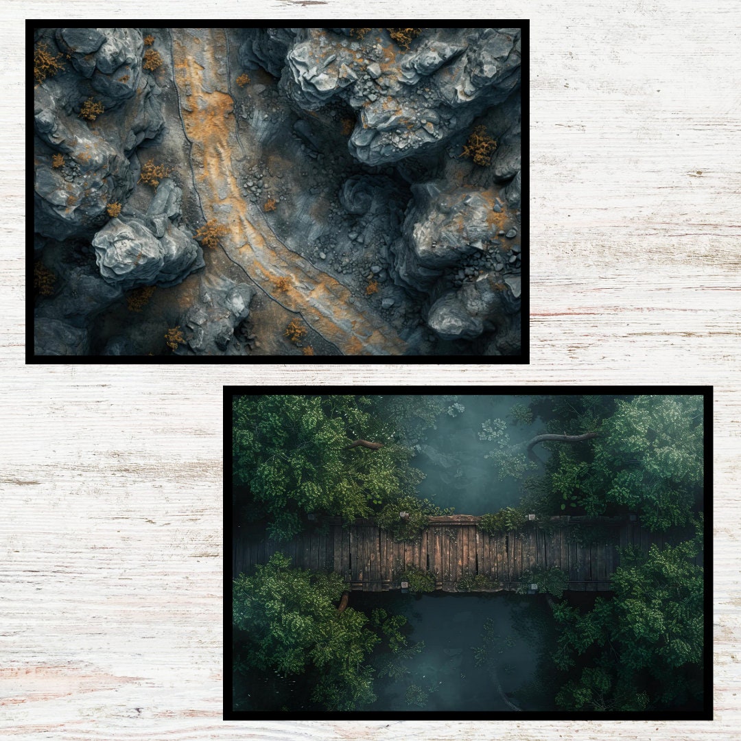 1200 Bridge RPG Battlemaps Dnd Maps Bundle Dungeons and Dragons ...