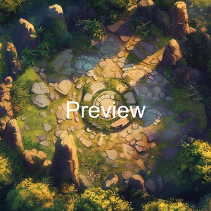 RPG BATTLEMAP Druid_circle_dnd_battlem Dnd Map Dungeons and Dragons ...