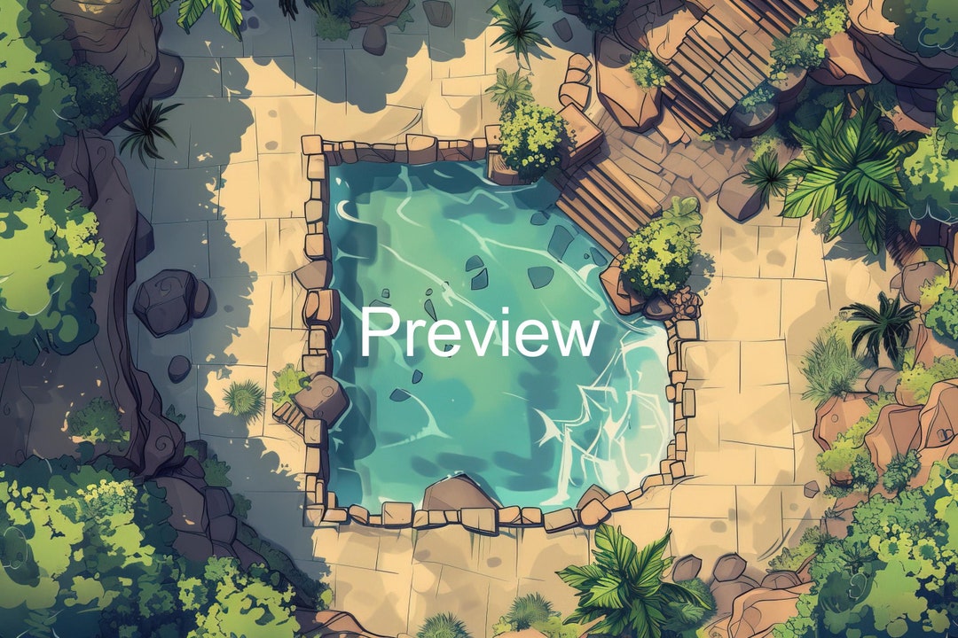 RPG BATTLEMAP Desert_oasis_dnd_battlem Dnd Map Dungeons and Dragons ...