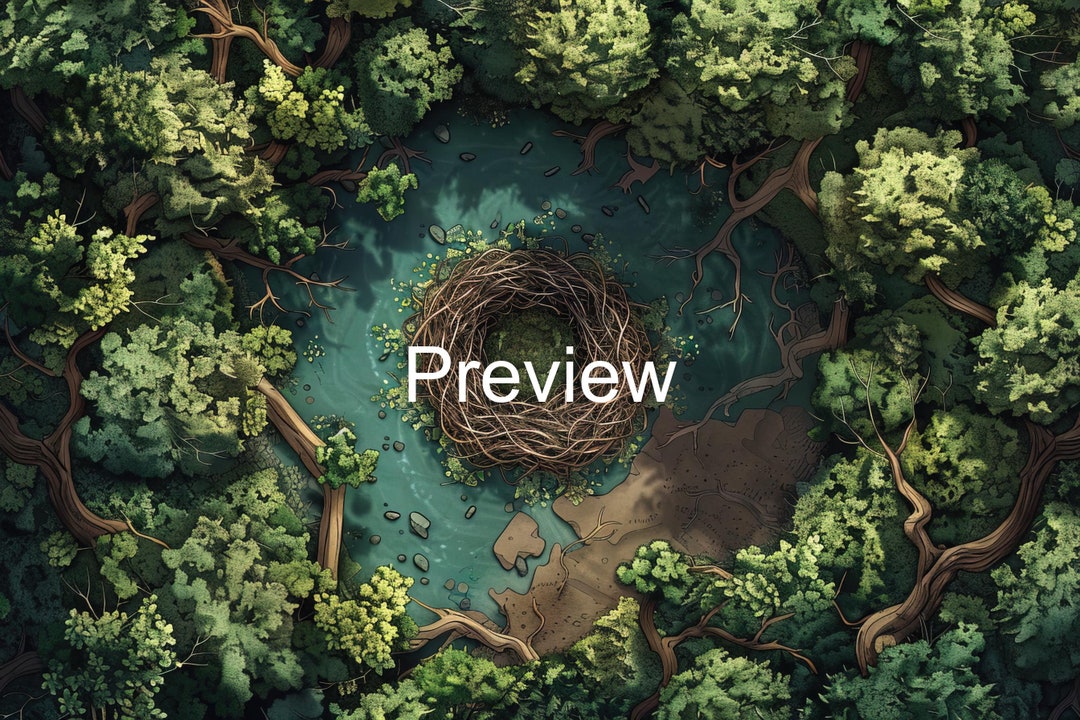 RPG BATTLEMAP Giant Bird Nest Dnd Batt Dnd Map Dungeons and Dragons ...