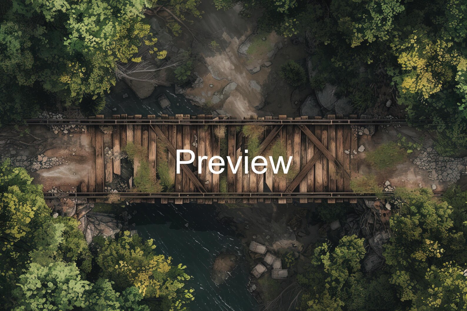 RPG BATTLEMAP Collapsed_bridge_dnd_bat Dnd Map Dungeons and Dragons ...