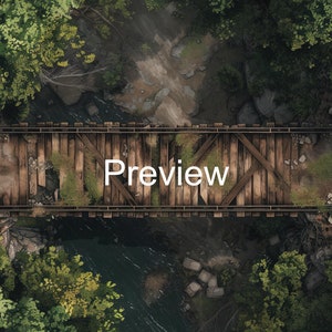 RPG BATTLEMAP Collapsed_bridge_dnd_bat Dnd Map Dungeons and Dragons ...