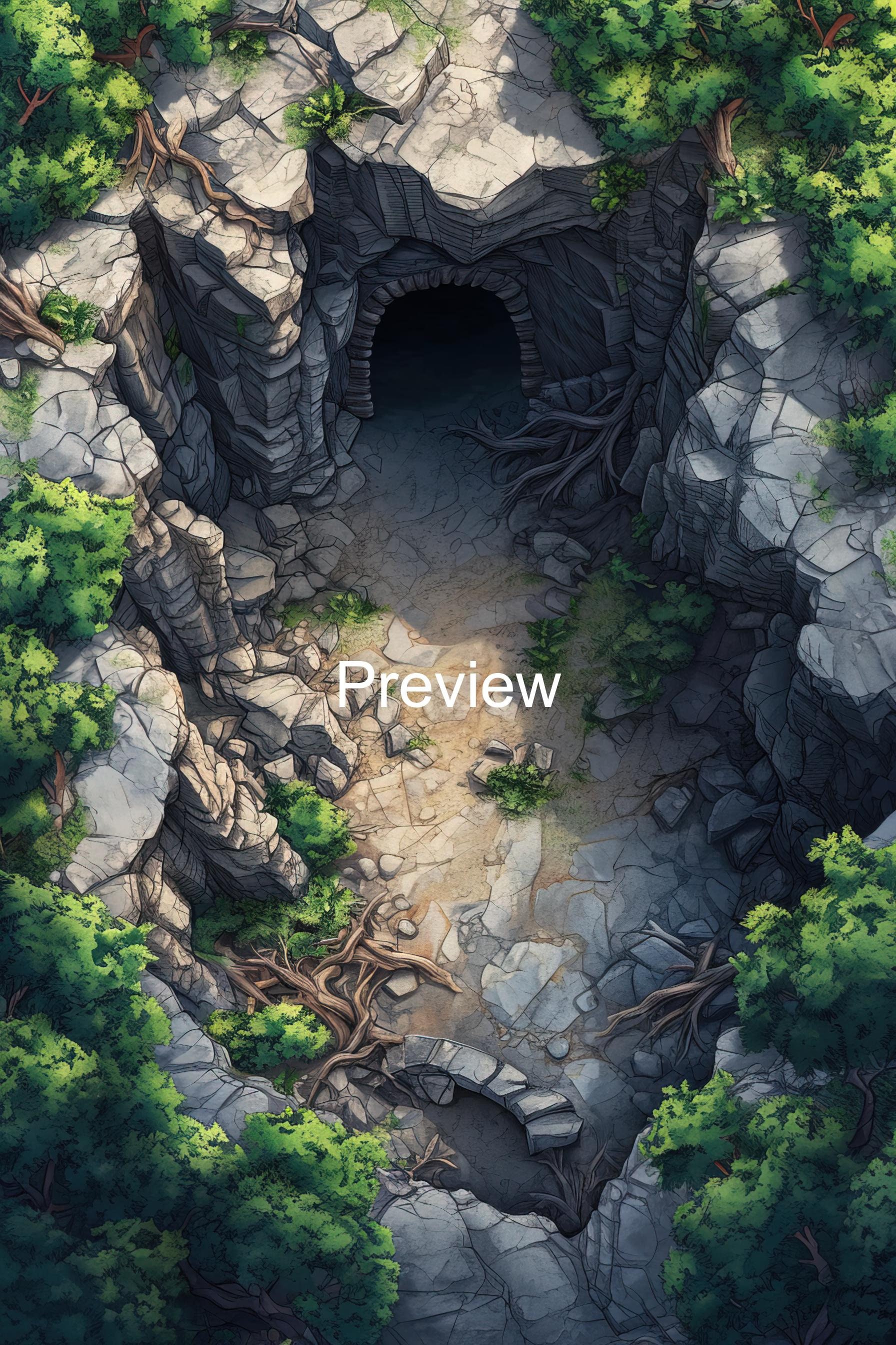 RPG BATTLEMAP Mountain Cave Dnd Map Dungeons and Dragons Battlemap Dnd ...