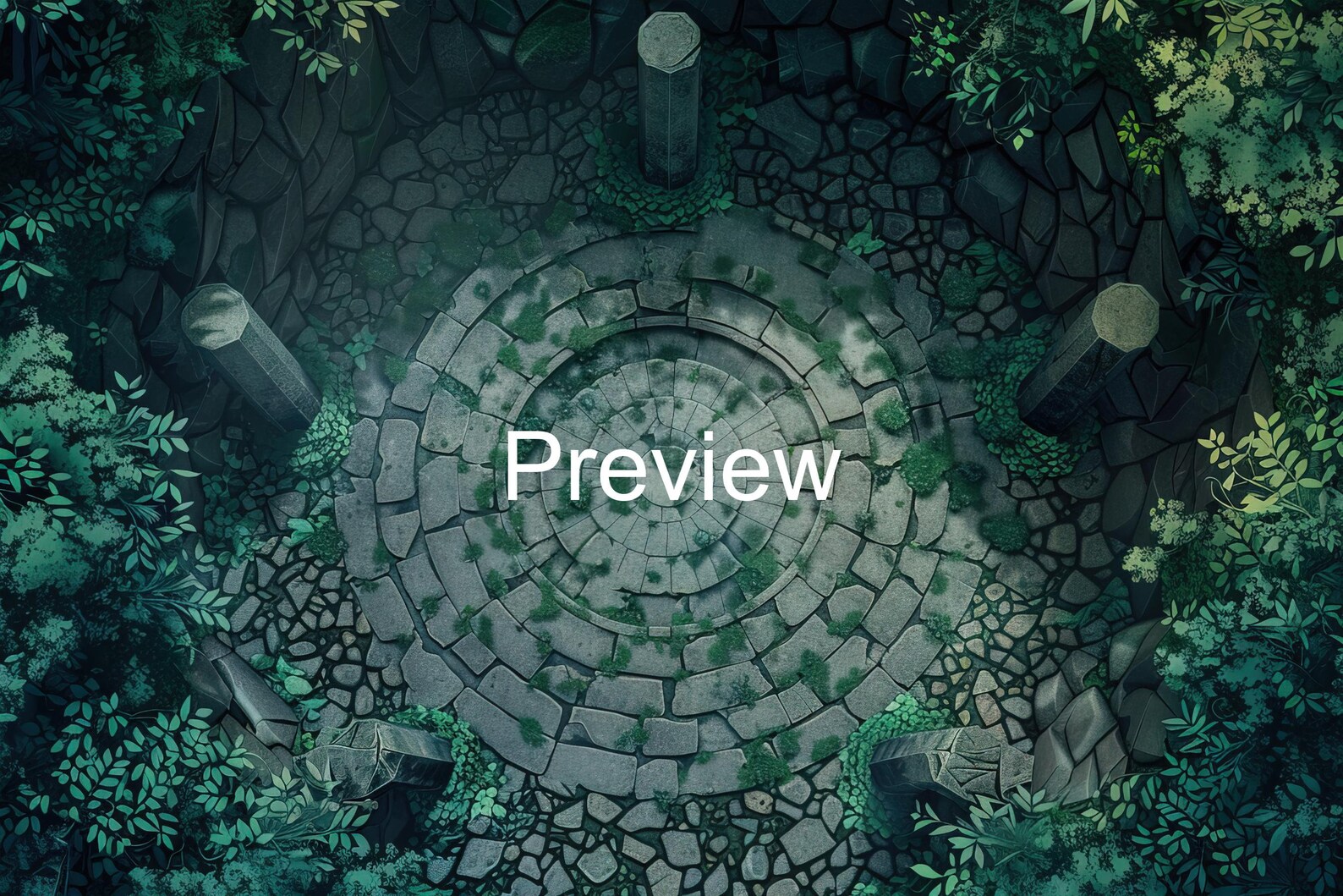 RPG BATTLEMAP Mystic Shrine Dnd Map Dungeons and Dragons Battlemap Dnd ...