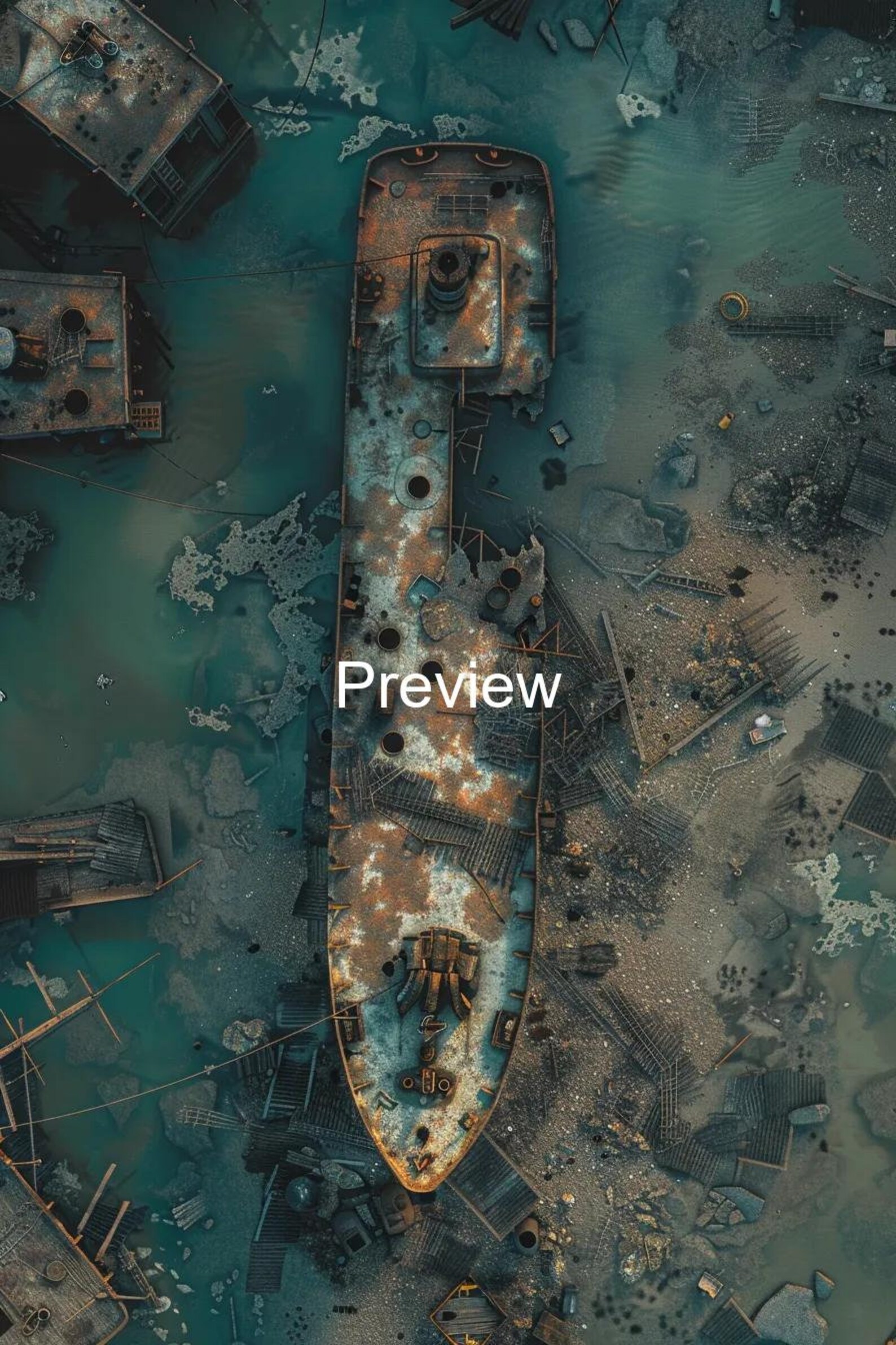 RPG BATTLEMAP Post_apo_pollued_ship_wr Dnd Map Dungeons and Dragons ...