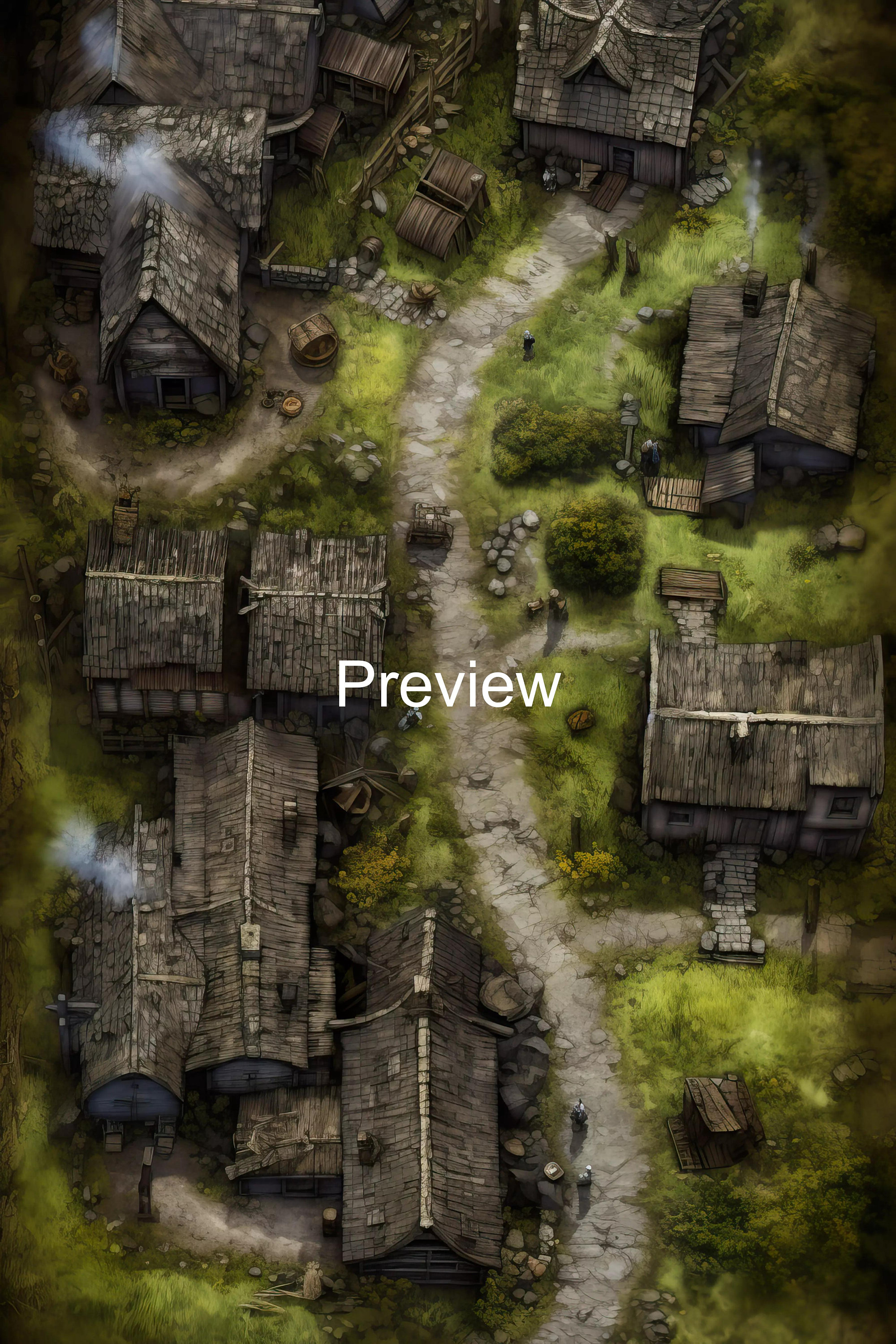RPG BATTLEMAP 1_abandoned_village_-_em - Etsy