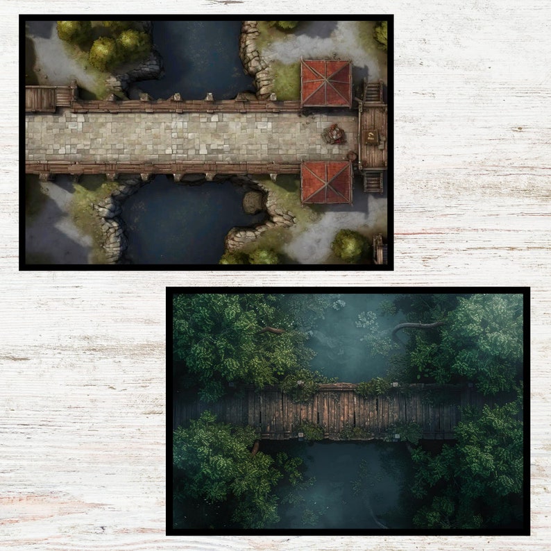 1200 Bridge RPG Battlemaps Dnd Maps Bundle Dungeons and Dragons ...