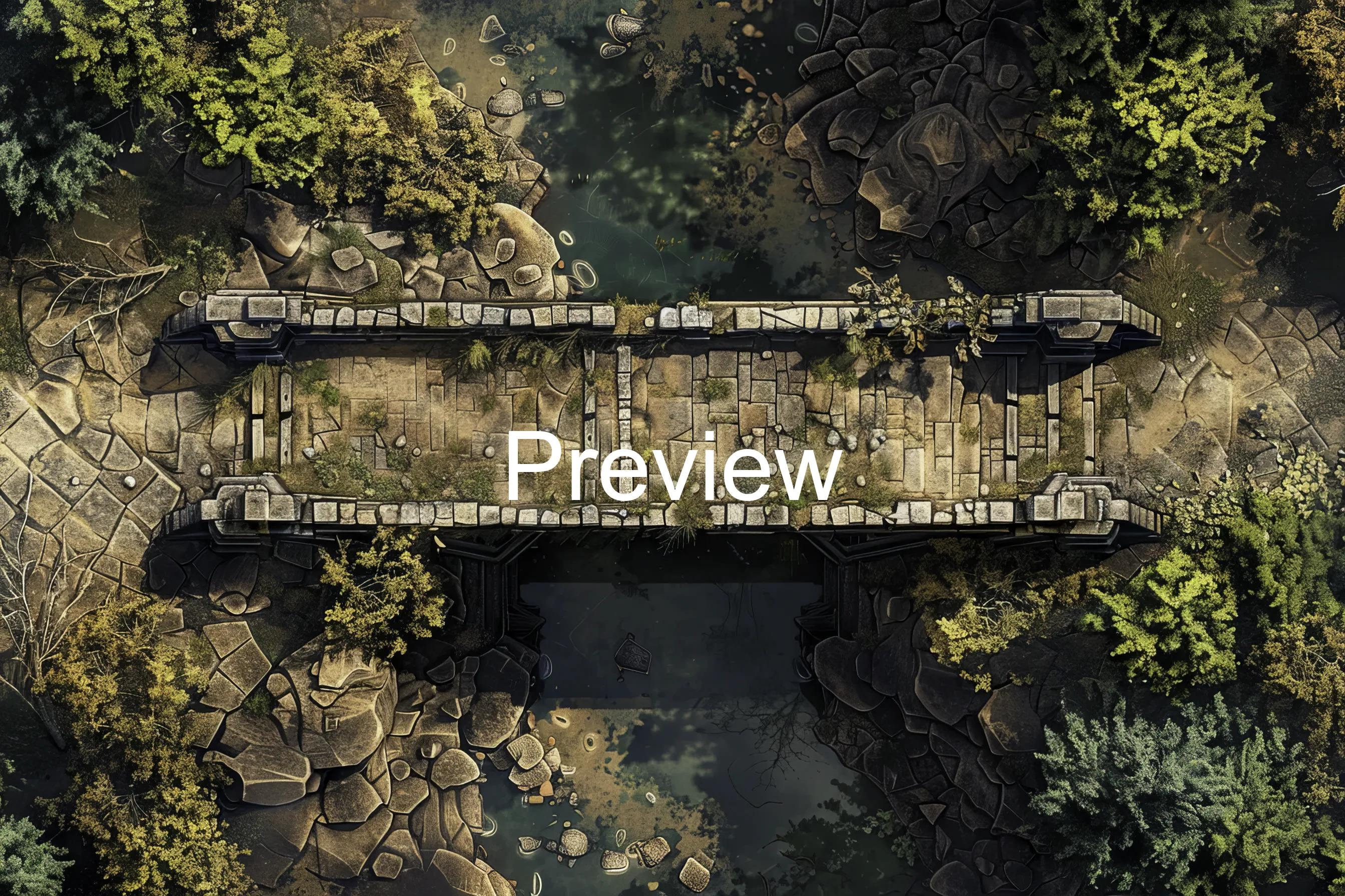 RPG BATTLEMAP Broken_bridge__battlemap Dnd Map Dungeons and Dragons ...