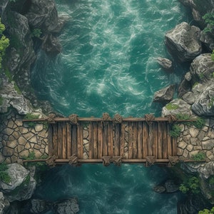 Dnd Bridge Map Battlemap Dungeons and Dragons Battlemap Dnd Gift for ...