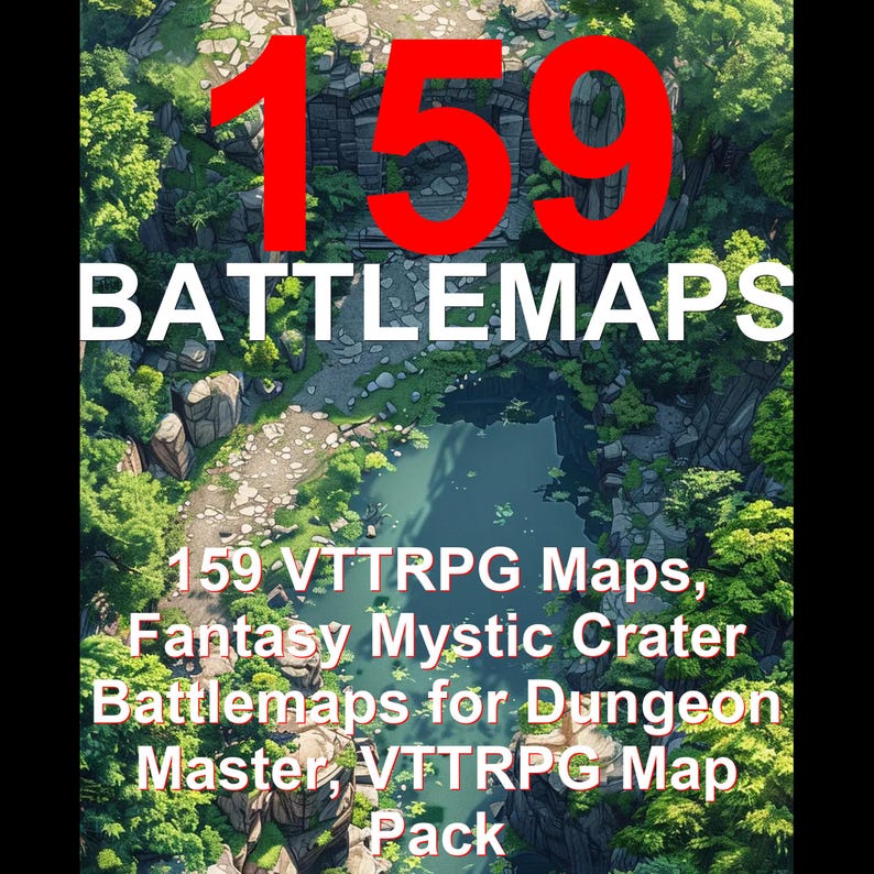 159 Dnd Maps, Fantasy Mystic Battlemaps for Dungeon Master, Dnd Map ...