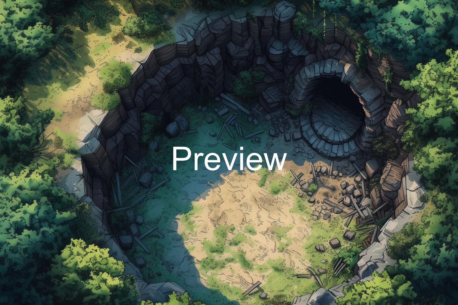 RPG BATTLEMAP Cyclops_band_dnd_battlem Dnd Map Dungeons and Dragons ...