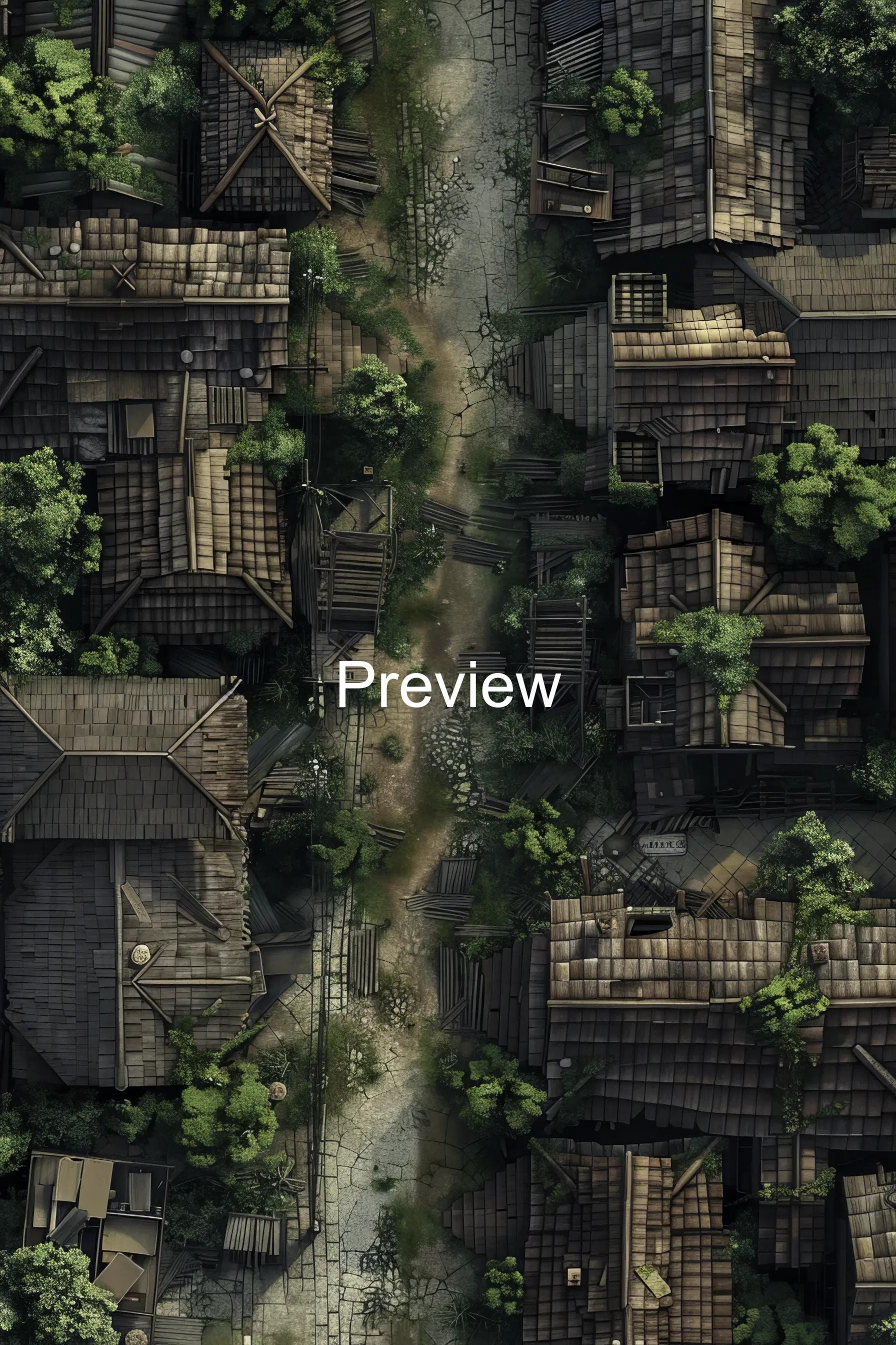 RPG BATTLEMAP Abandoned_village_-_empt Dnd Map Dungeons and Dragons ...