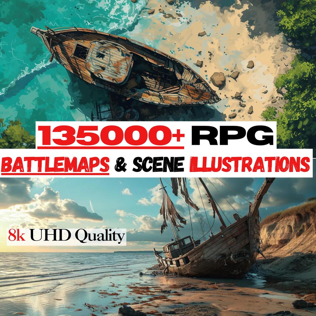 135.000 Battlemaps DnD Karten 8k-UHD Bundle Dungeons and Dragons ...