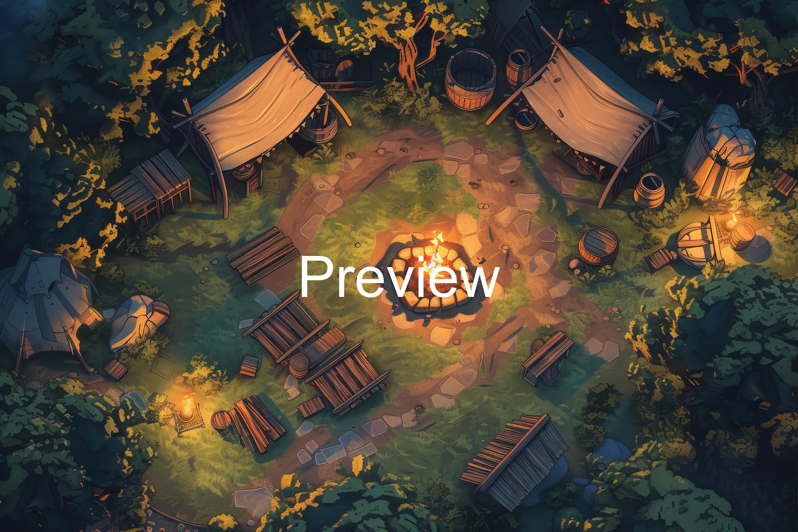 RPG BATTLEMAP Nomad_camp_dnd_battlemap Dnd Map Dungeons and Dragons ...