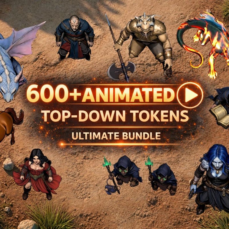 Dnd Top Down Tokens - Etsy